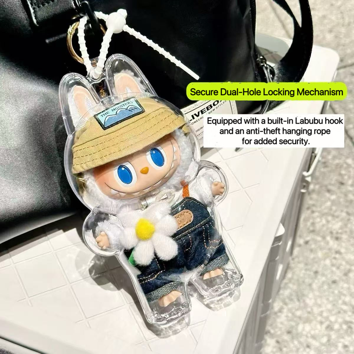 Labubu Plush Keychain Protective Display Case – X-Playground
