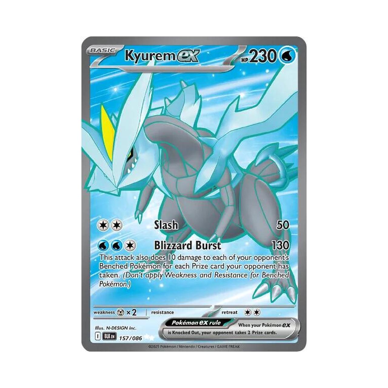 POKEMON Kyurem ex (157/086) (SV: Black Bolt) – X-Playground